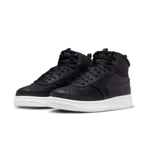 Nike Court Vision Mid Winterized High-top Sneakers - Black