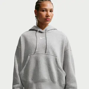 Nike Nike Phoenix Fleece Pullover Hoodie Grey