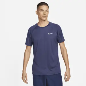 Nike Dri-fit Uv Short Sleeve Top - Blue