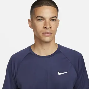 Nike Dri-fit Uv Short Sleeve Top - Blue