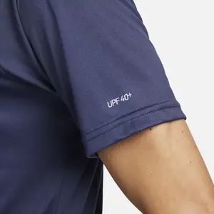 Nike Dri-fit Uv Short Sleeve Top - Blue