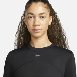 Nike Dri-fit Swift Element Uv Crew-neck Running Top - Black