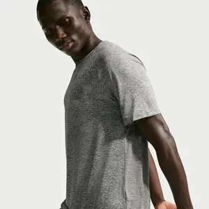 Nike Stride Dri-fit Adv Short-sleeve Running Top - Grey