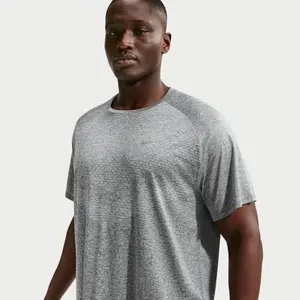 Nike Stride Dri-fit Adv Short-sleeve Running Top - Grey