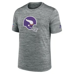 Nike Minnesota Vikings Sideline Velocity Dri-fit Nfl T-shirt - Grey