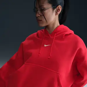 Nike Nike Sportswear Phoenix Fleece Over-Oversized Pullover Hoodie Red