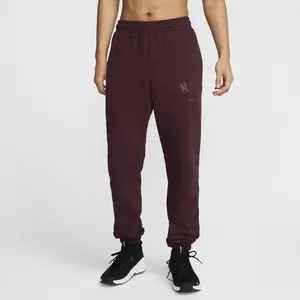 Nike Swoosh Dri-fit Fleece Fitness Jogger Pants - Red