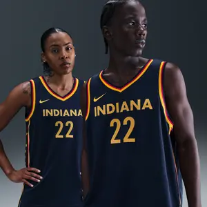 Nike Caitlin Clark Indiana Fever Explorer Edition Dri-fit Wnba Victory Jersey - Blue