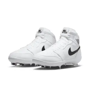 JORDAN 1 Retro Metal Baseball Cleats - White