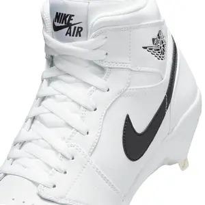 JORDAN 1 Retro Metal Baseball Cleats - White