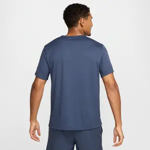 Nike Miler Dri-fit Uv Short-sleeve Running Top - Blue