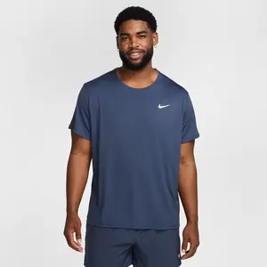 Nike Miler Dri-fit Uv Short-sleeve Running Top - Blue