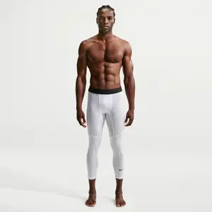 Nike Pro Dri-fit 3/4-length Fitness Tights - White