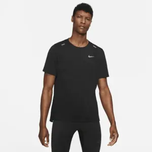 Nike Rise 365 Dri-fit Short-sleeve Running Top - Black