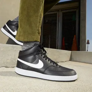 Nike Court Vision Mid Next Nature Sneakers - Black