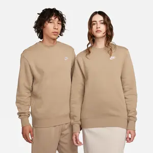 Nike Sportswear Club Fleece Crew - Brown