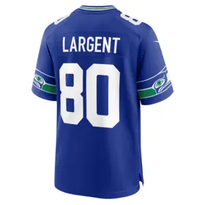 Nike Steve Largent Seattle Seahawks Nfl Game Football Jersey - Blue