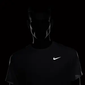 Nike Miler Dri-fit Short-sleeve Running Top - White