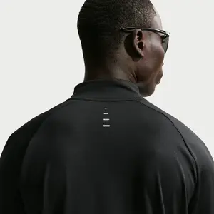 Nike Stride Dri-fit 1/2-zip Running Top - Black
