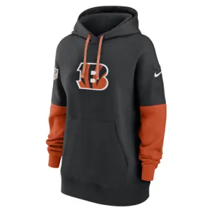 Nike Cincinnati Bengals Sideline Essential Nfl Pullover Hoodie - Black
