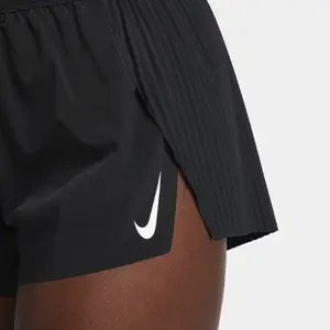 Nike Aeroswift Dri-fit Adv Mid-rise 3" Brief-lined Running Shorts - Black