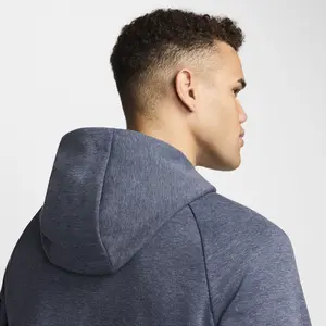Nike Primary Fleece Dri-fit Uv Pullover Performance Hoodie - Blue