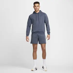 Nike Primary Fleece Dri-fit Uv Pullover Performance Hoodie - Blue