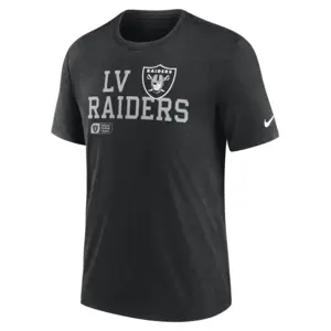 Nike Las Vegas Raiders Overlap Lockup Nfl T-shirt - Black