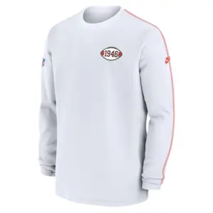 Nike Cleveland Browns Logo Coach Nfl Long-sleeve Top - White