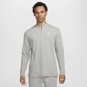 Nike Club Long-sleeve Henley - Grey