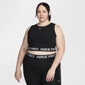 Nike Pro Dri-fit Cropped Tank Top - Black