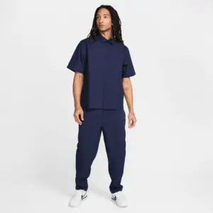 Nike Club Short-sleeve Button-down Shirt - Blue