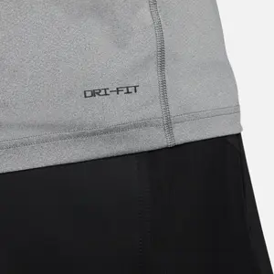 Nike Ready Dri-fit Short-sleeve Fitness Top - Grey