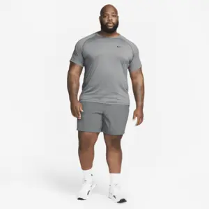 Nike Ready Dri-fit Short-sleeve Fitness Top - Grey