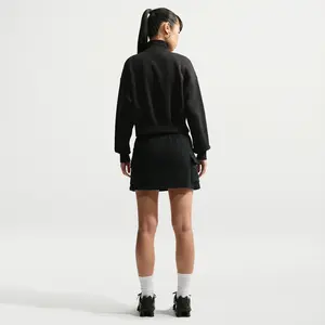 Nike Sportswear Phoenix Fleece 1/4-zip Cropped Sweatshirt - Black