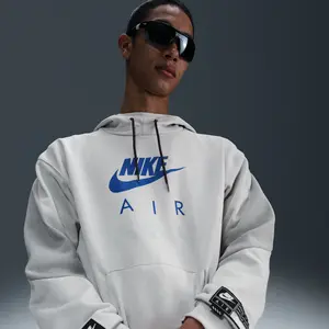 Nike Air Fleece Pullover Hoodie - Grey