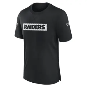 Nike Las Vegas Raiders Sideline Player Dri-fit Nfl T-shirt - Black