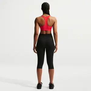 Nike Swoosh Medium-support Padded Sports Bra - Red