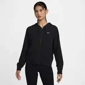 Nike Dri-fit One Full-zip French Terry Hoodie - Black