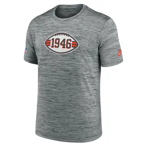 Nike Cleveland Browns Sideline Velocity Dri-fit Nfl T-shirt - Grey