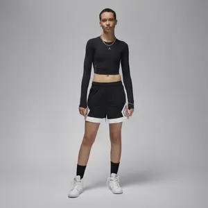 JORDAN Sport 4" Diamond Shorts - Black