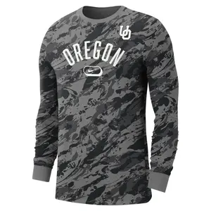 Nike Oregon College Crew-neck Long-sleeve T-shirt