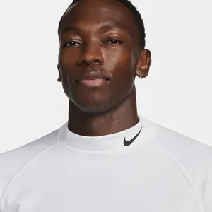 Nike Pro Dri-fit Warm Long-sleeve Fitness Mock - White
