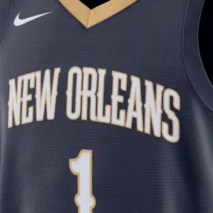 Nike New Orleans Pelicans Icon Edition Dri-fit Nba Swingman Jersey - Blue