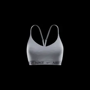 Nike Indy Light Support Padded Adjustable Sports Bra - Grey