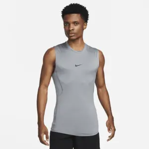 Nike Pro Dri-fit Tight Sleeveless Fitness Top - Grey