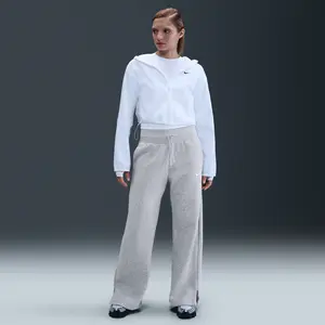 Nike Phoenix Fleece High-waisted Wide-leg Sweatpants - Grey