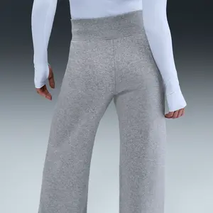 Nike Phoenix Fleece High-waisted Wide-leg Sweatpants - Grey