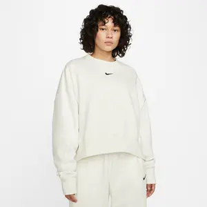 Nike Sportswear Phoenix Fleece Over-oversized Crew-neck Sweatshirt - White