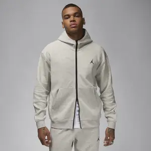 JORDAN Sport Hoop Fleece Dri-fit Full-zip Hoodie - Grey